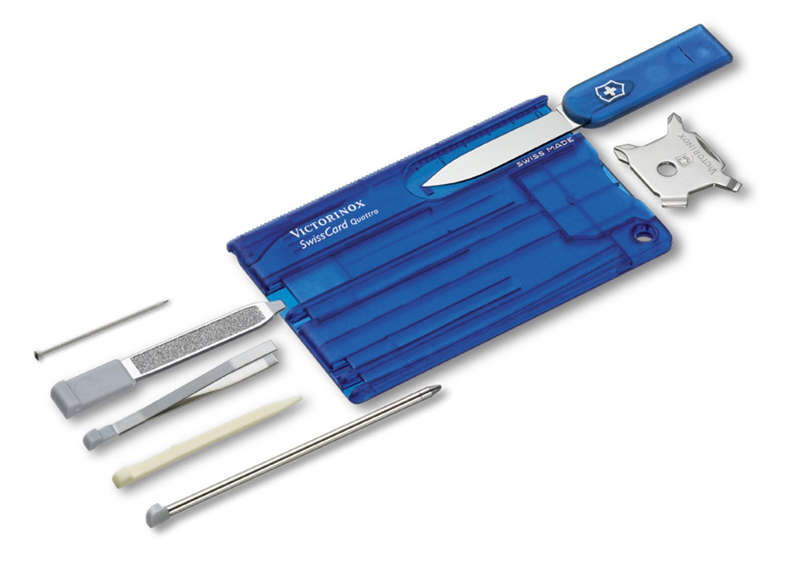 Victorinox SwissCard Quattro Blue | Helveti.eu