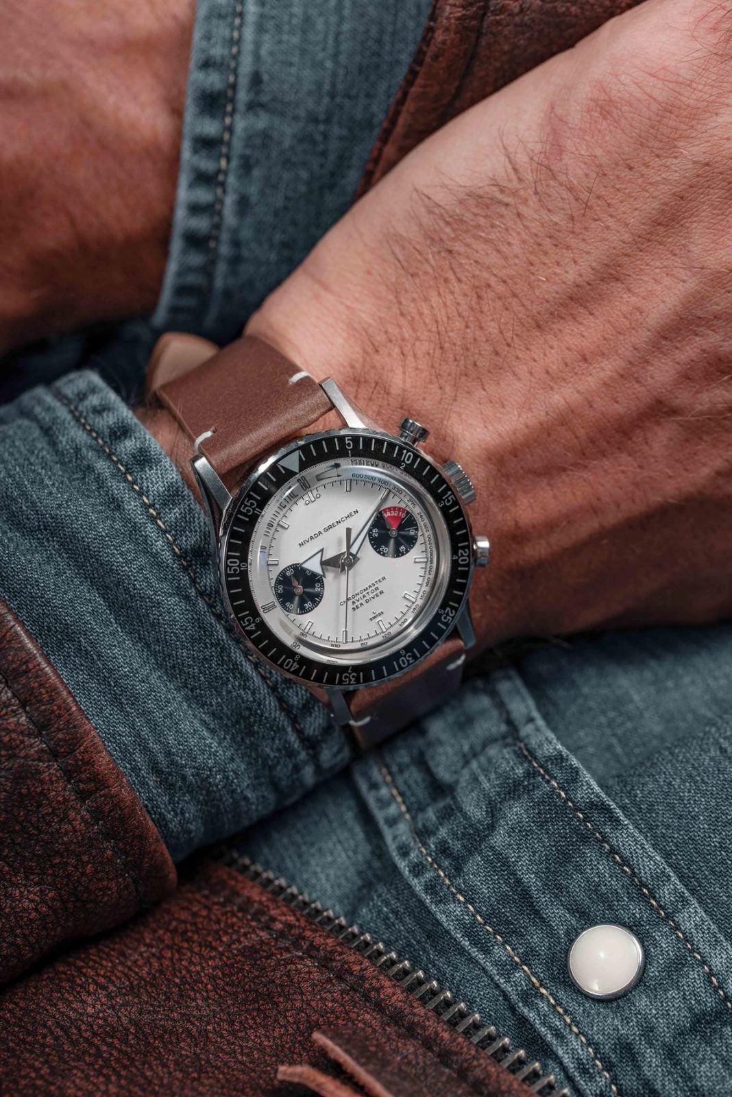 Nivada Grenchen Chronomaster White Panda Inter. Bezel - Manual | Helveti.cz