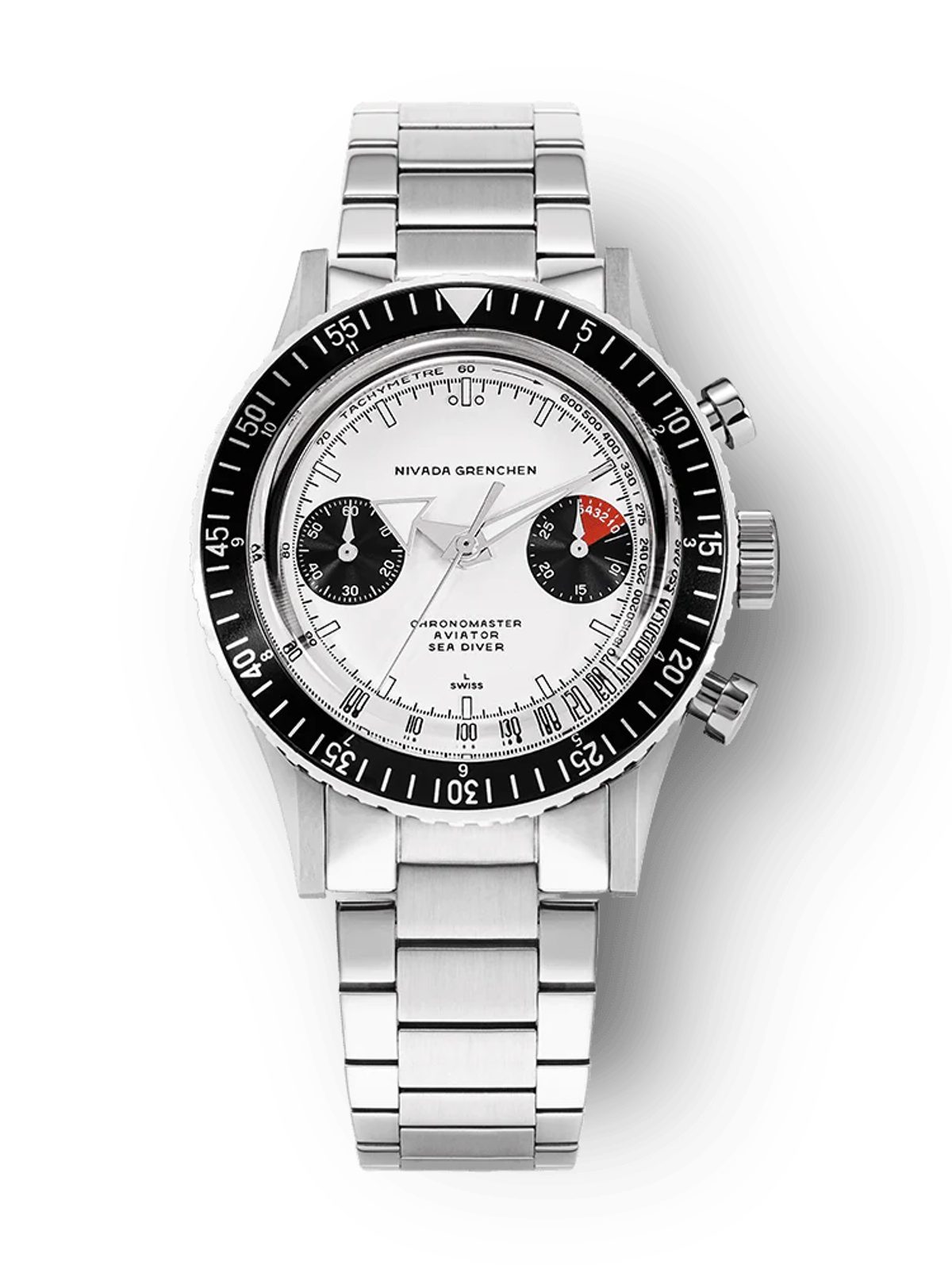 Nivada Grenchen Chronomaster White Panda Inter. Bezel - Manual | Helveti.cz
