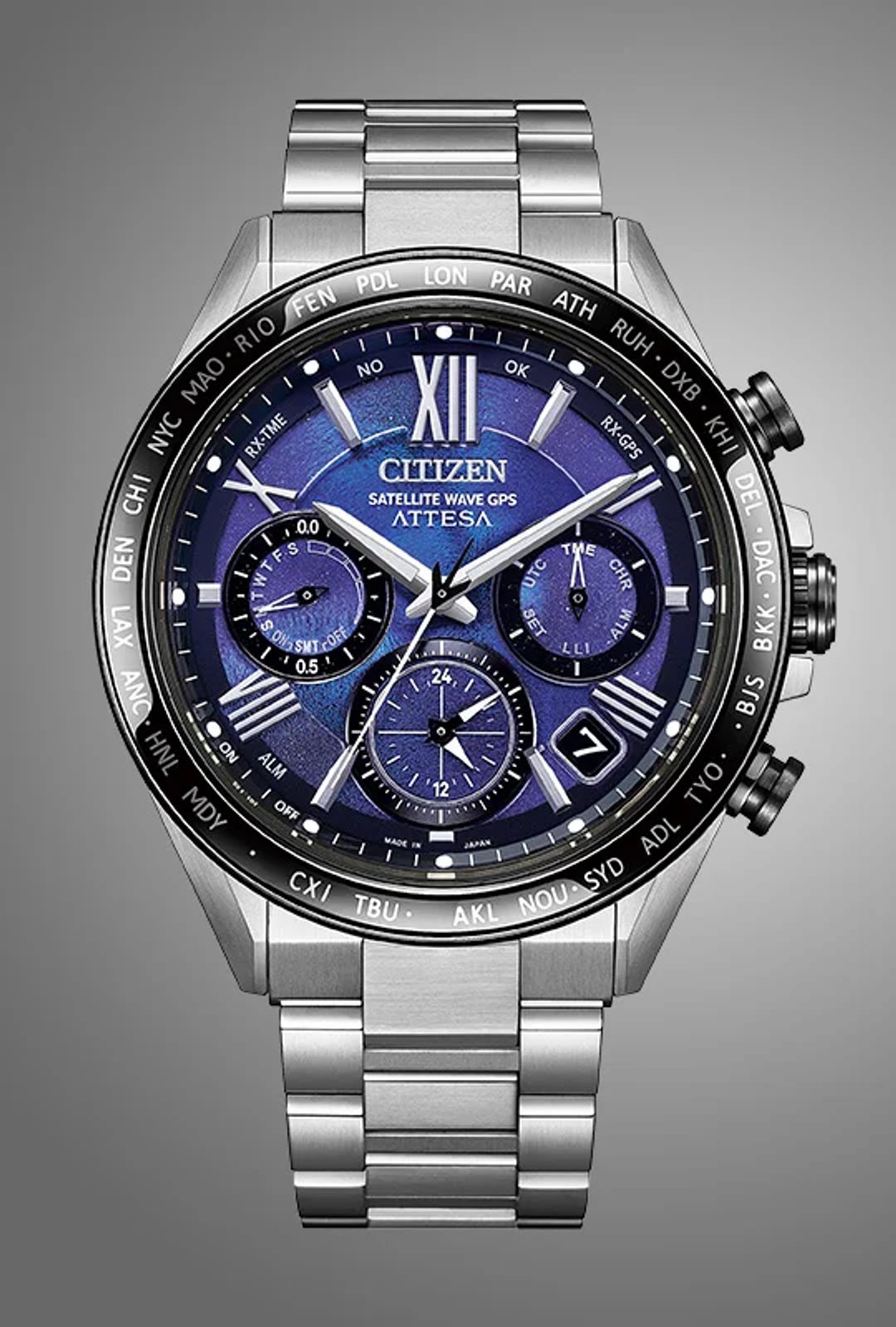 Citizen Attesa Satellite Wave GPS Unite With Blue Limited Edition ...