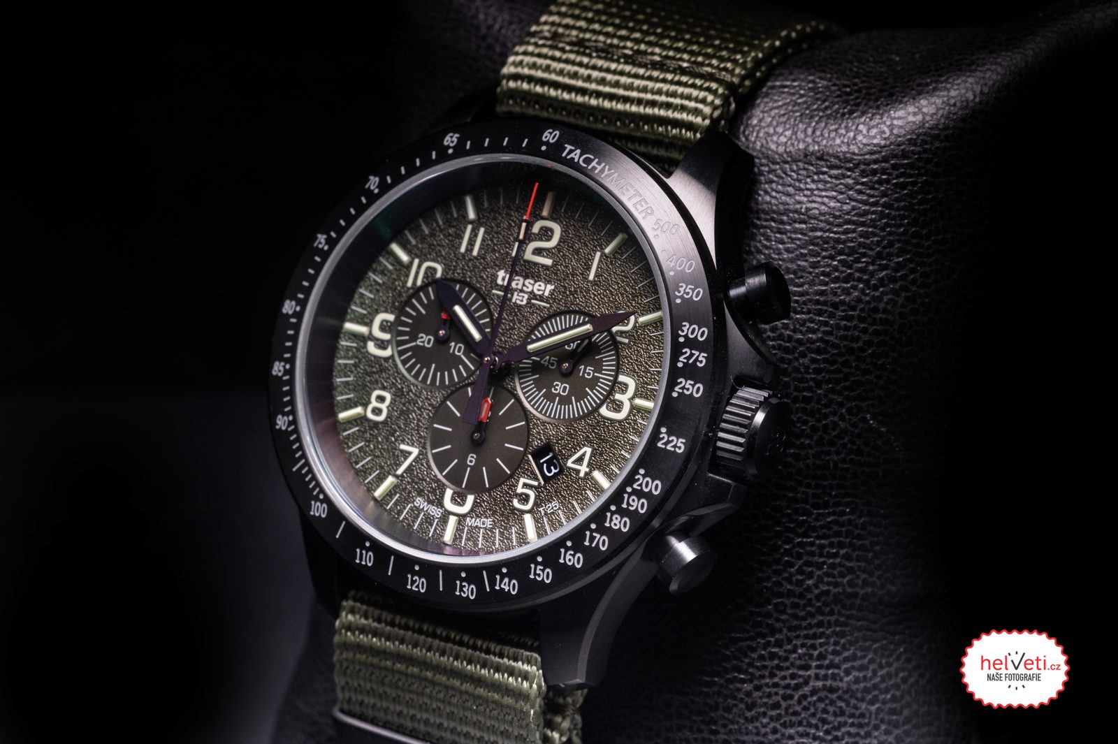 Traser P67 Officer Pro Chronograph Green Nato | Helveti.cz