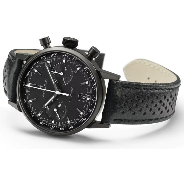 Hamilton American Classic Intra-Matic Auto Chrono All Black Edition ...