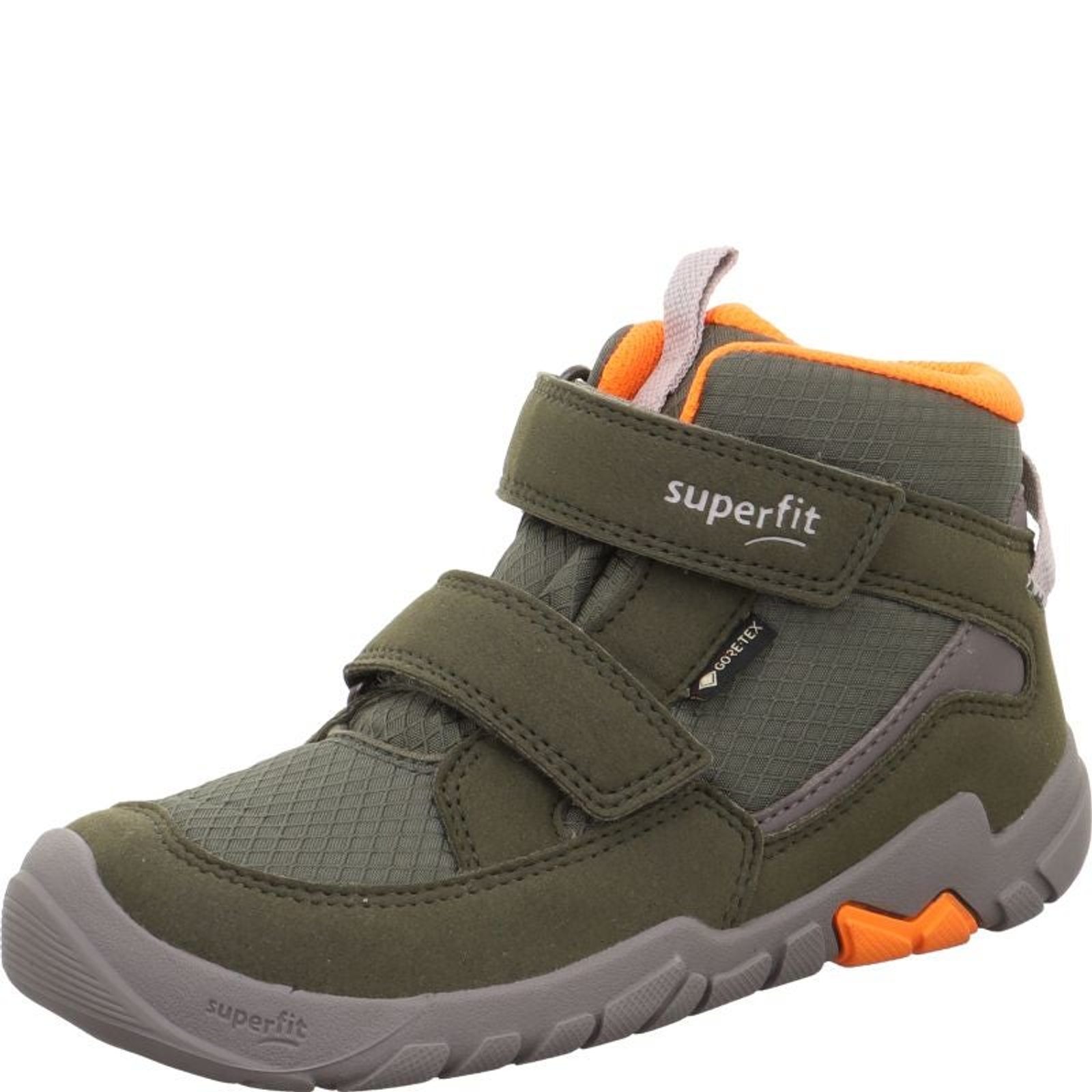 Dětské celoroční tenisky Superfit barefit TRACE GTX Green/Orange 1-006042-7000 | Pidilidi.cz