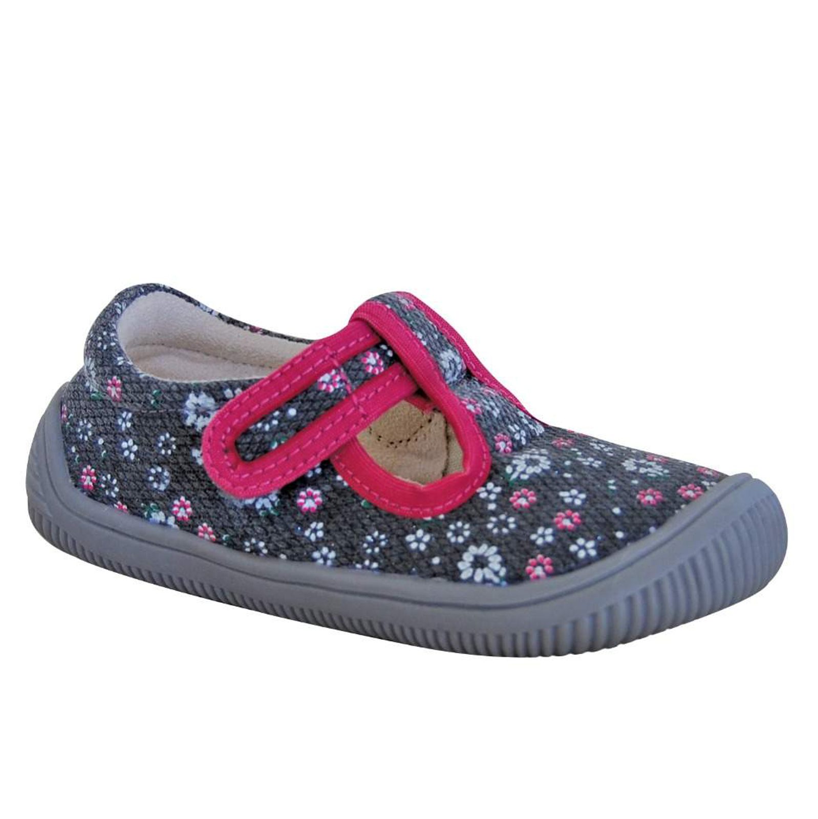 papuče dívčí barefoot KIRBY GREY, Protetika, šedá | Pidilidi.cz