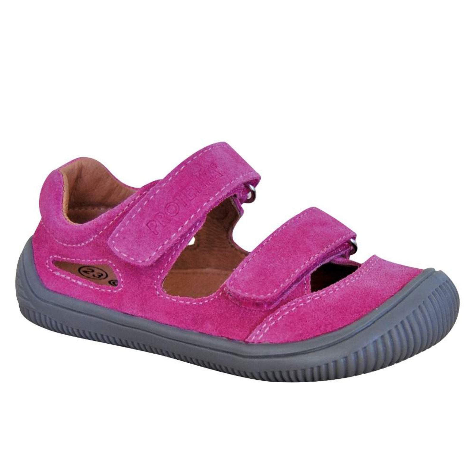 dievčenské topánky sandále Barefoot BERG FUXIA, Protetika, fuchsia ...