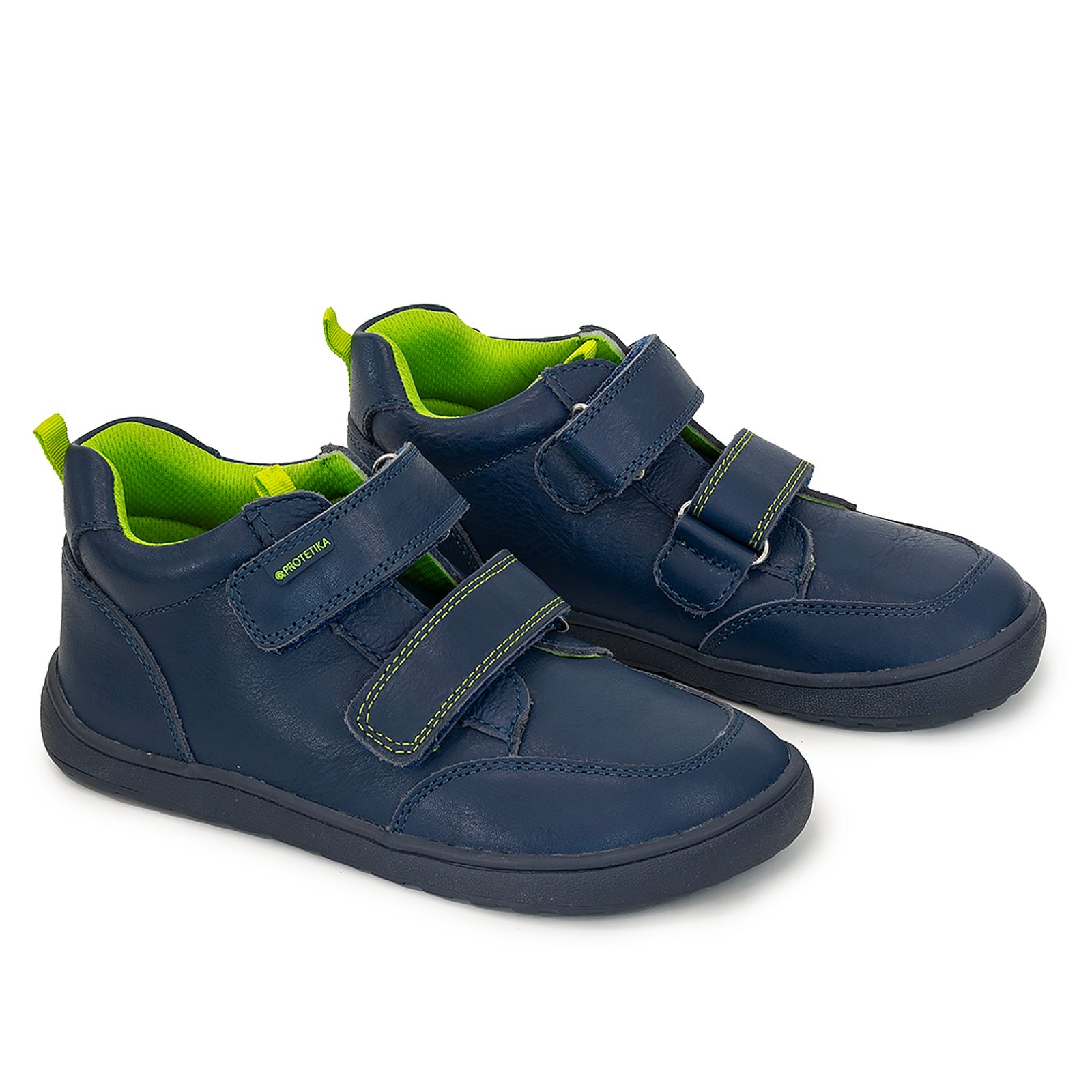 Fiú egész szezonra szóló cipő Barefoot DERIL DENIM, protézis, sötétkék ...