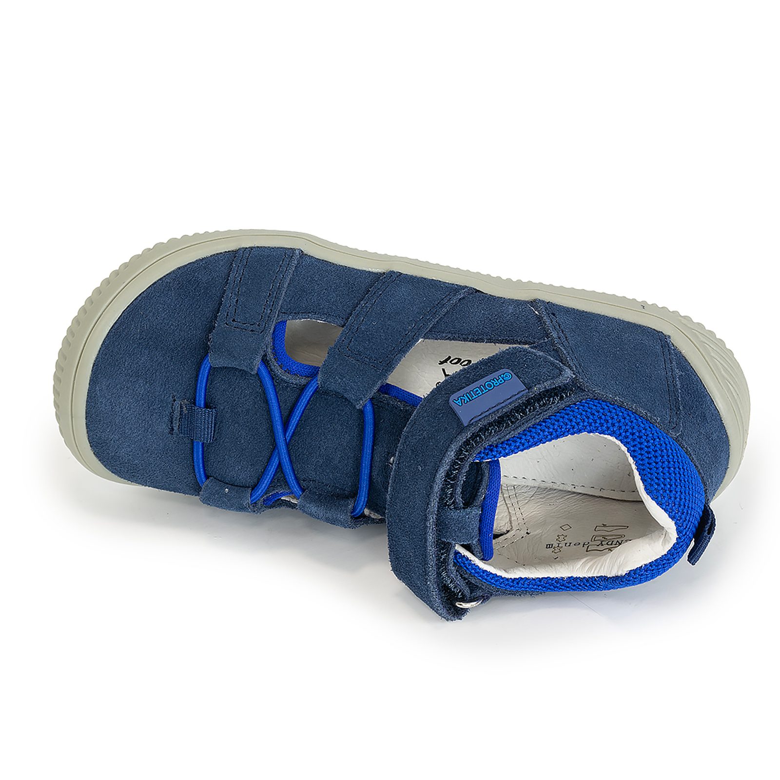 Chlapčenské sandále Barefoot KENDY DENIM, Protetika, tmavomodrá ...