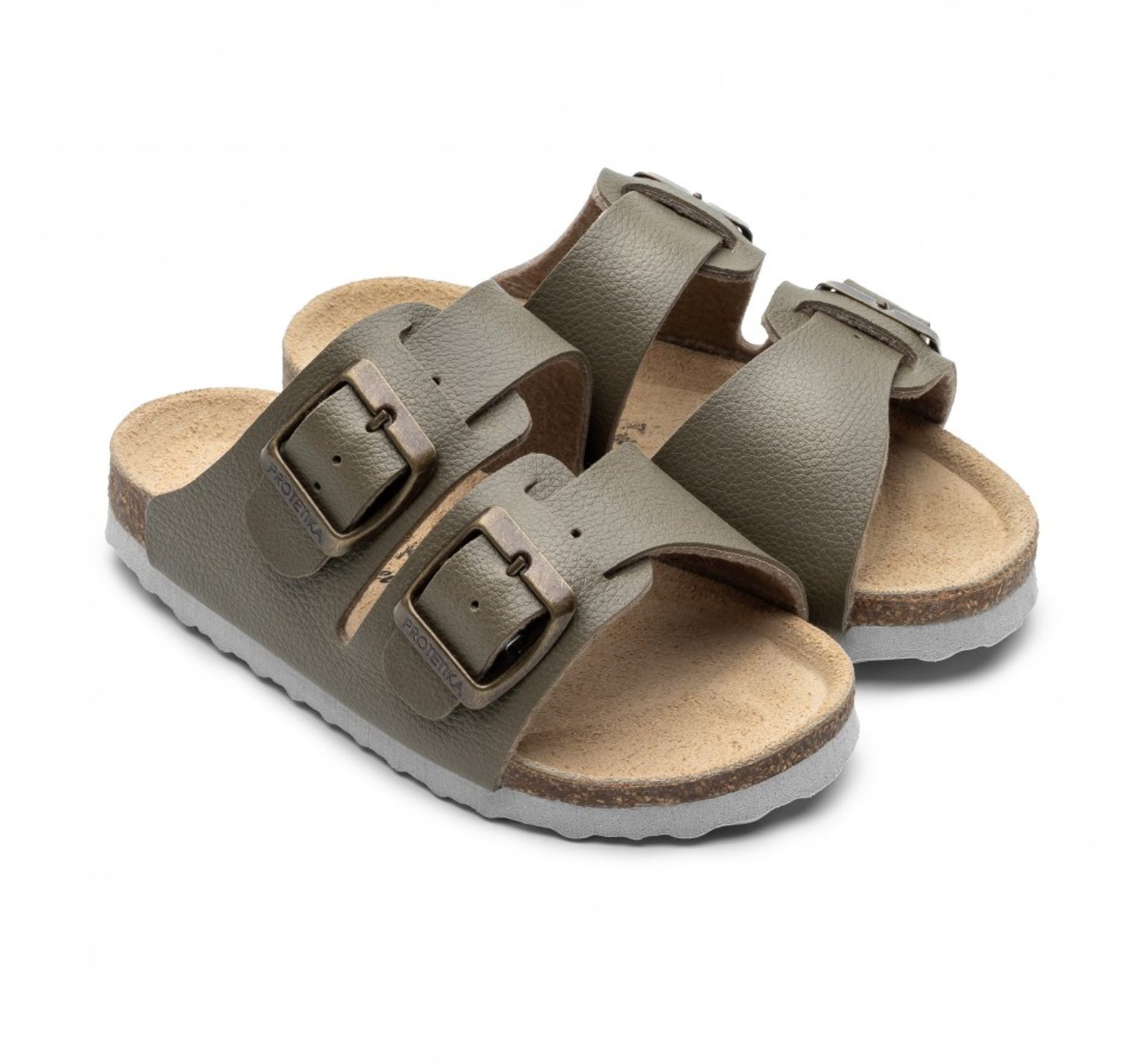 Detské ortopedické papuče Lifestyle T94/53, Protetika, khaki | Pidilidi.sk