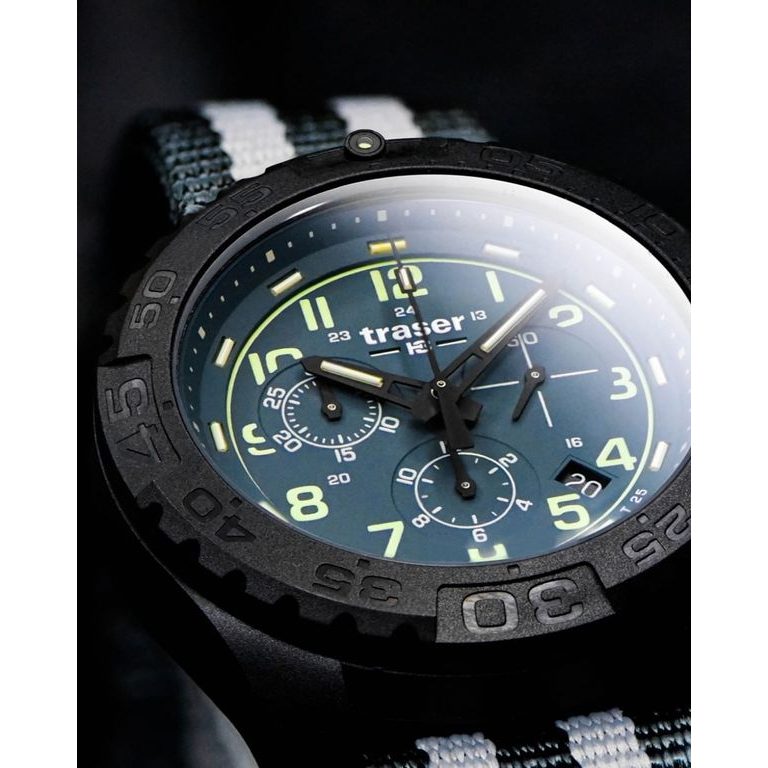 Traser P96 Outdoor Pioneer Evolution Chrono Petrol nato - HodinkyTraser ...