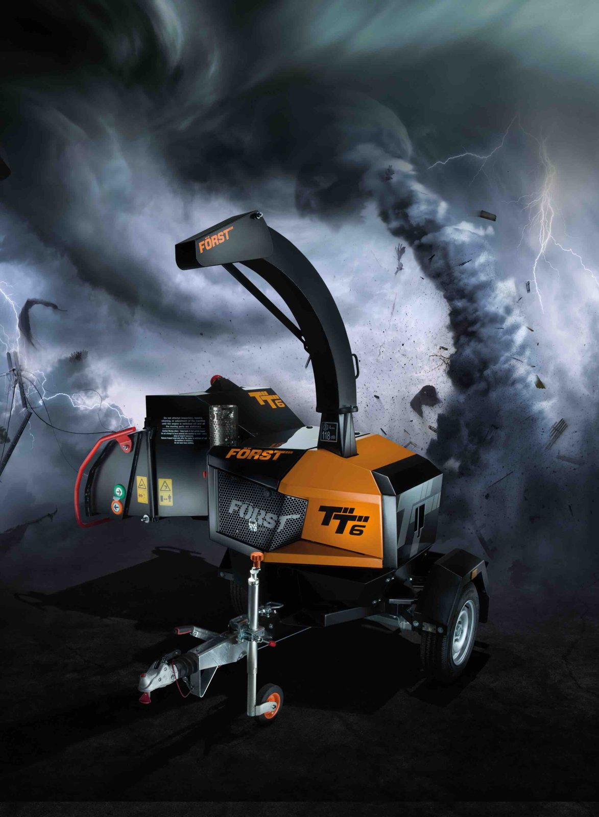 Tažený štěpkovač Först TT6 | Jarabák