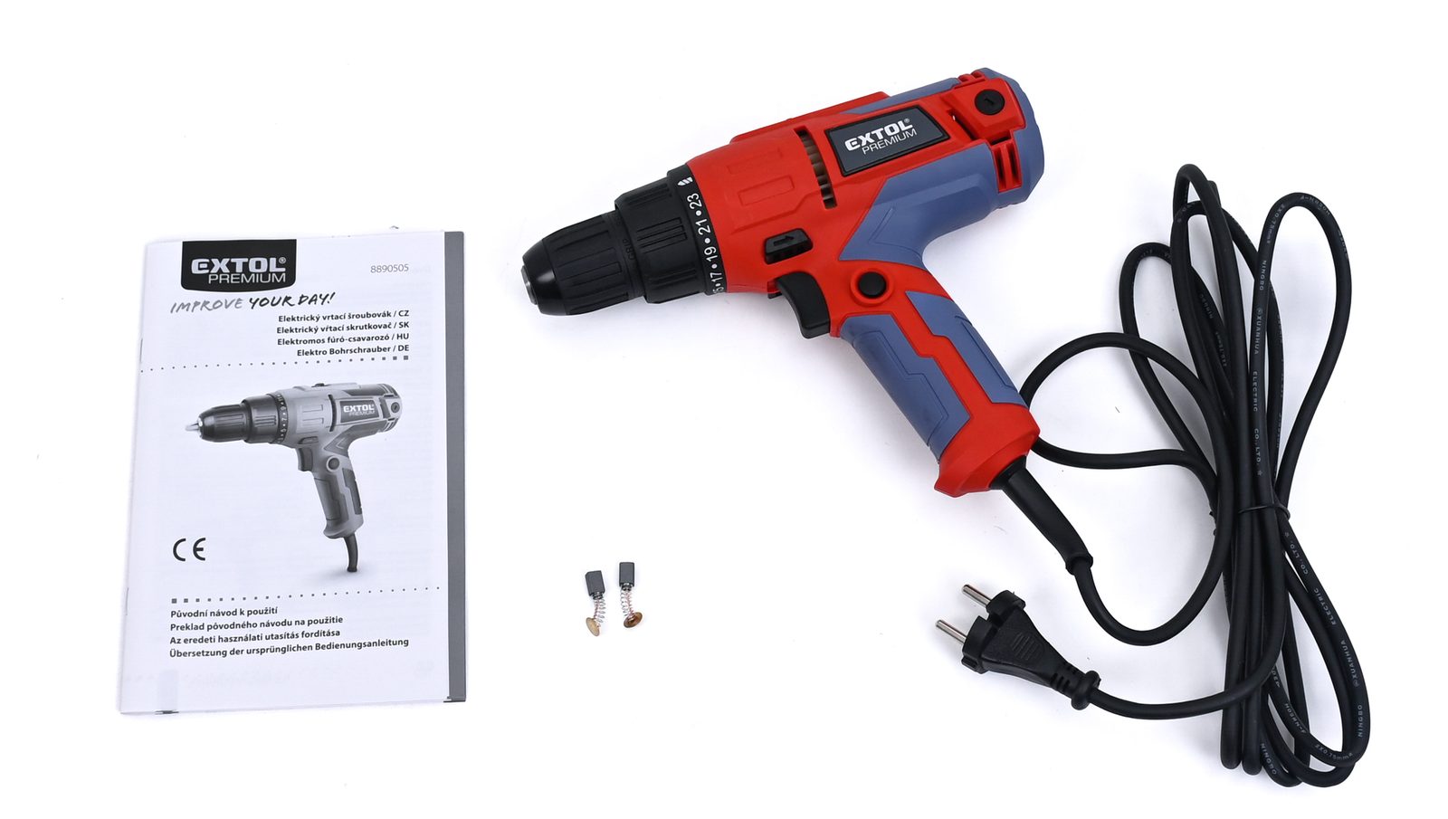 Elektrická vrtačka EXTOL PREMIUM 8890505 | Jarabák