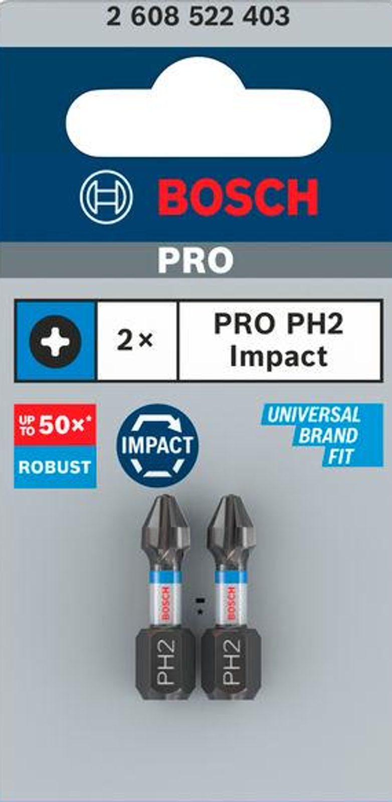 Šroubovací bit Bosch PRO Impact Control 25mm PH2 | Jarabák