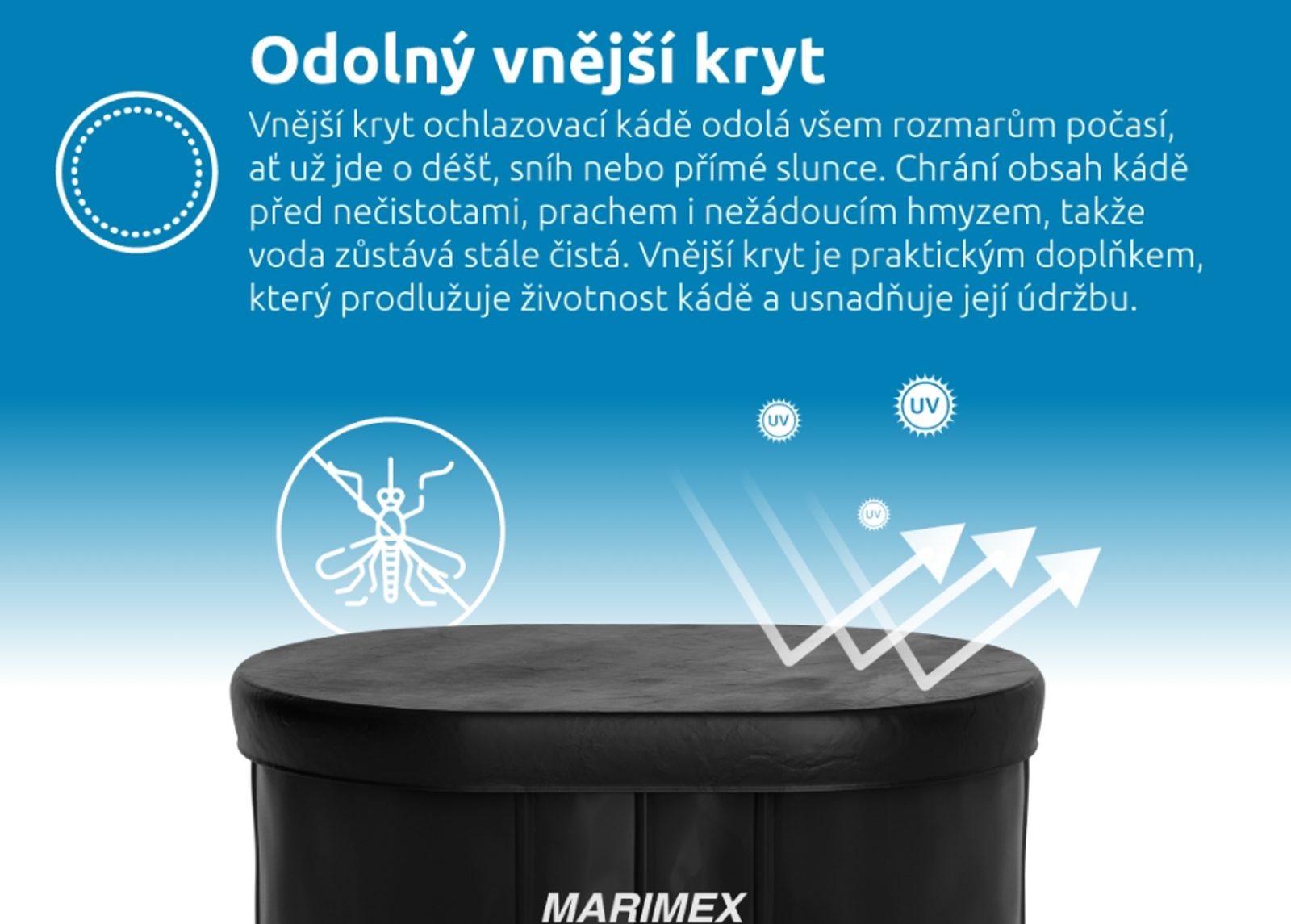 Ochlazovací káď Marimex ovál 125 x 75 x 77 cm 11650052 | Jarabák