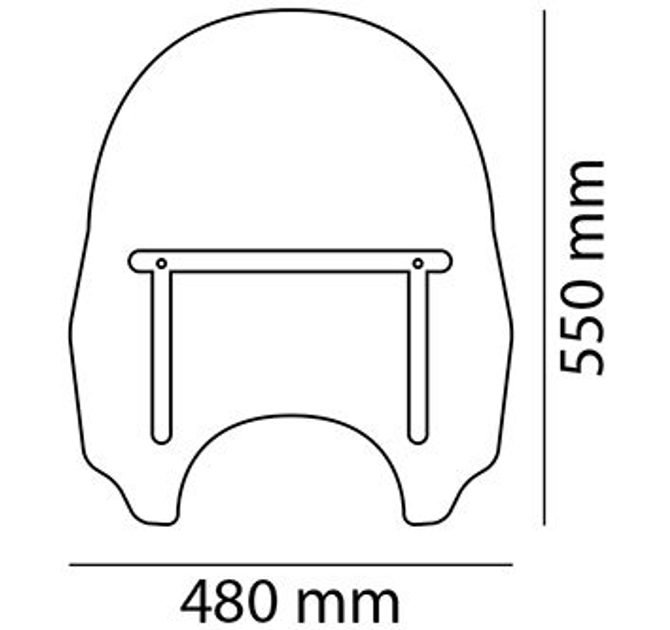 Plexi štít PUIG DAYTONA III 1984W průhledný univerzální - PUIG - Plexi štíty PUIG pro custom ...