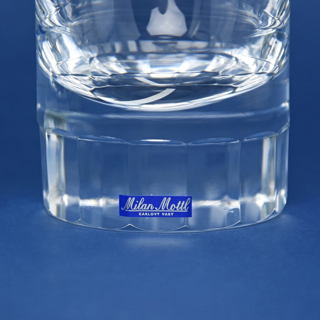 Glasses for Water 250 ml, Platinum Stripe - Etching, 12,5 cm, set 2 pcs ...