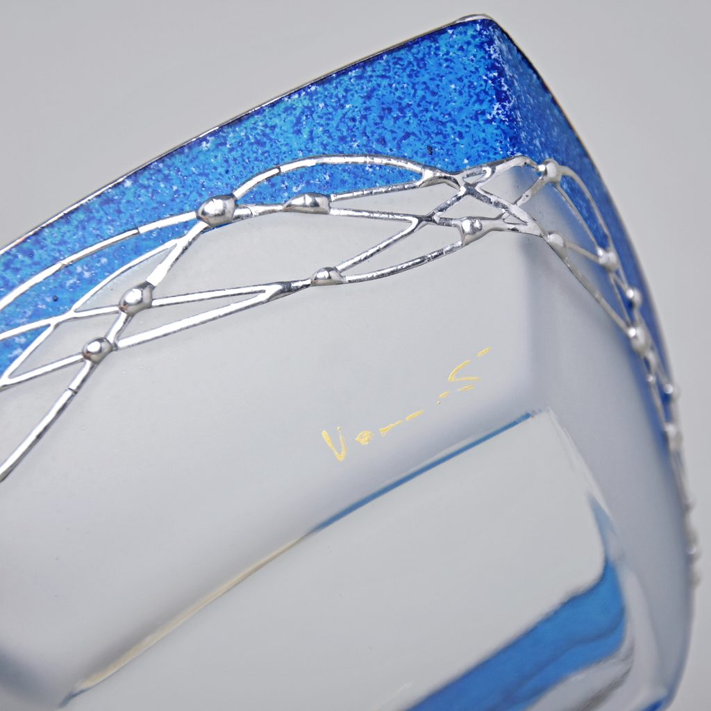 Studio Miracle: Bowl Blue + Tin, 16 cm, Hand-decorated by Vlasta ...