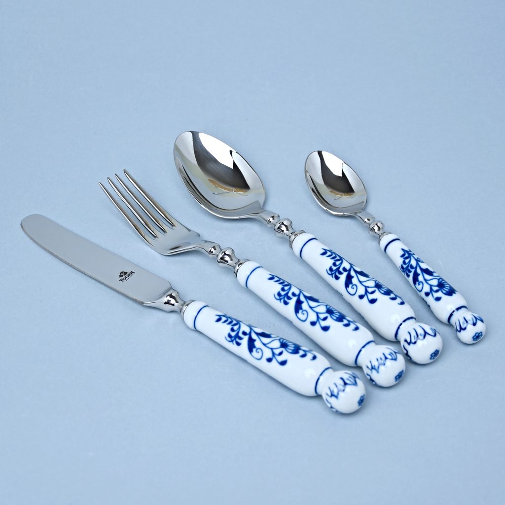 Luxury 24 pieces cutlery set, Original Blue Onion Pattern - Cibulák ...