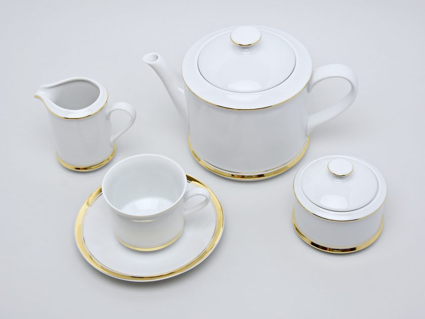 511: Tea set for 6 pers., Sabina, gold rim, Leander Loučky - Leander ...