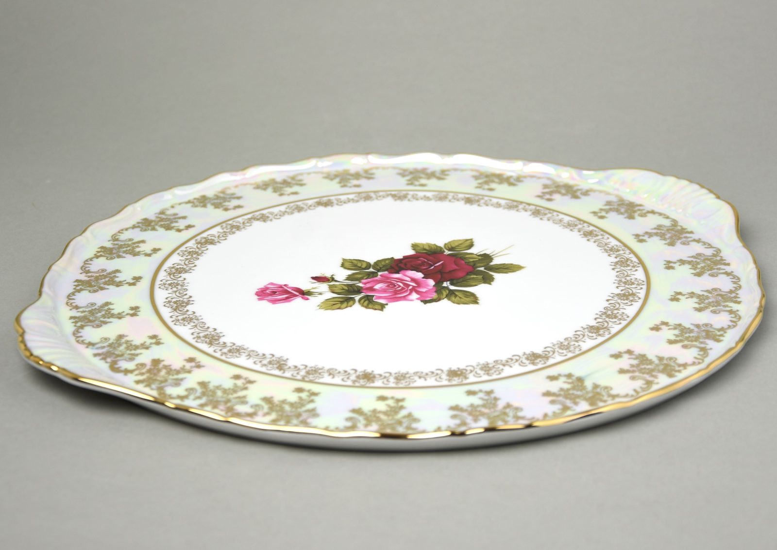 Cake plate with handles 30 cm, Cecily roses, Carlsbad - G. Benedikt ...