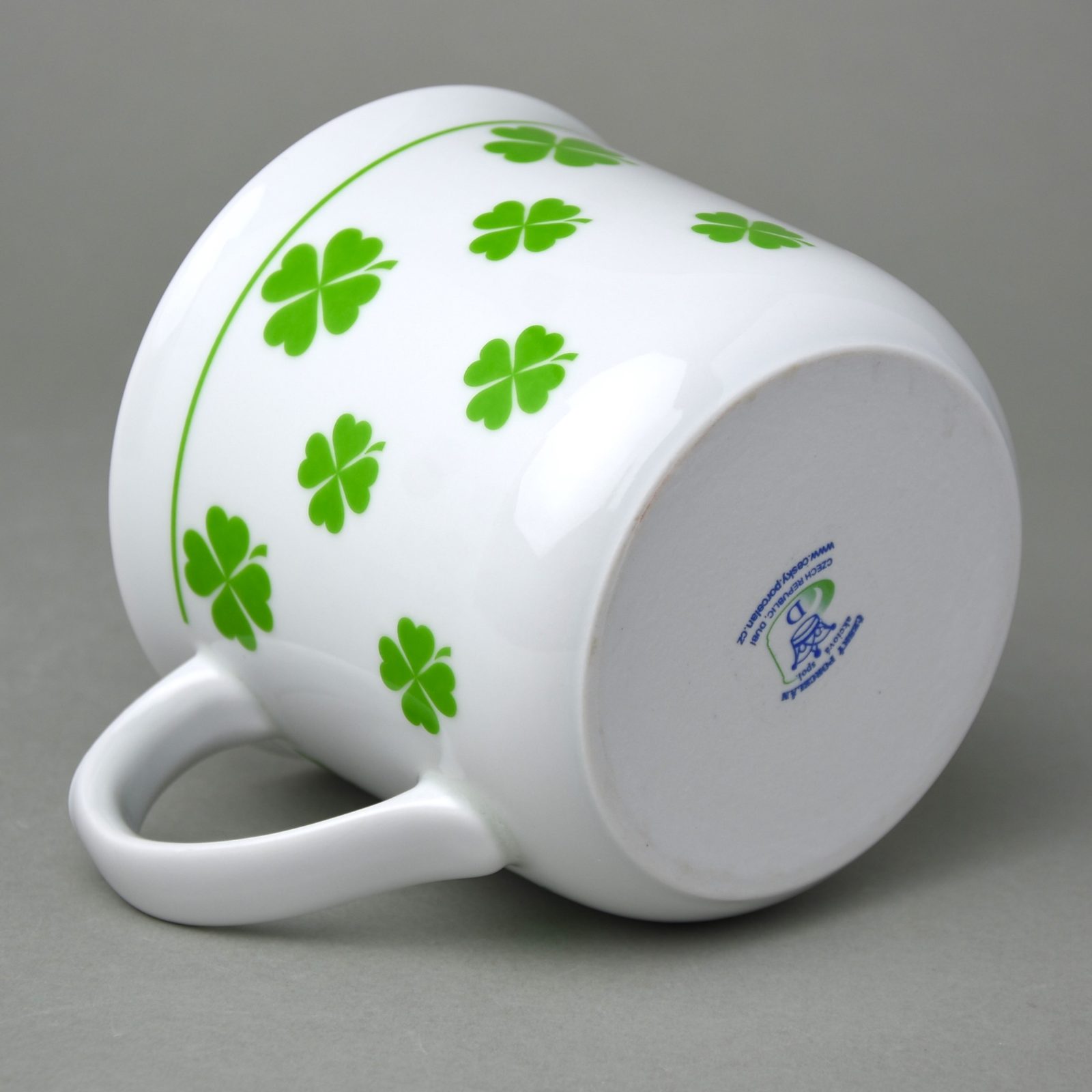 Mug Warmer 0,65 l, Green Four-leaf clover , Český porcelán a.s. - Český ...