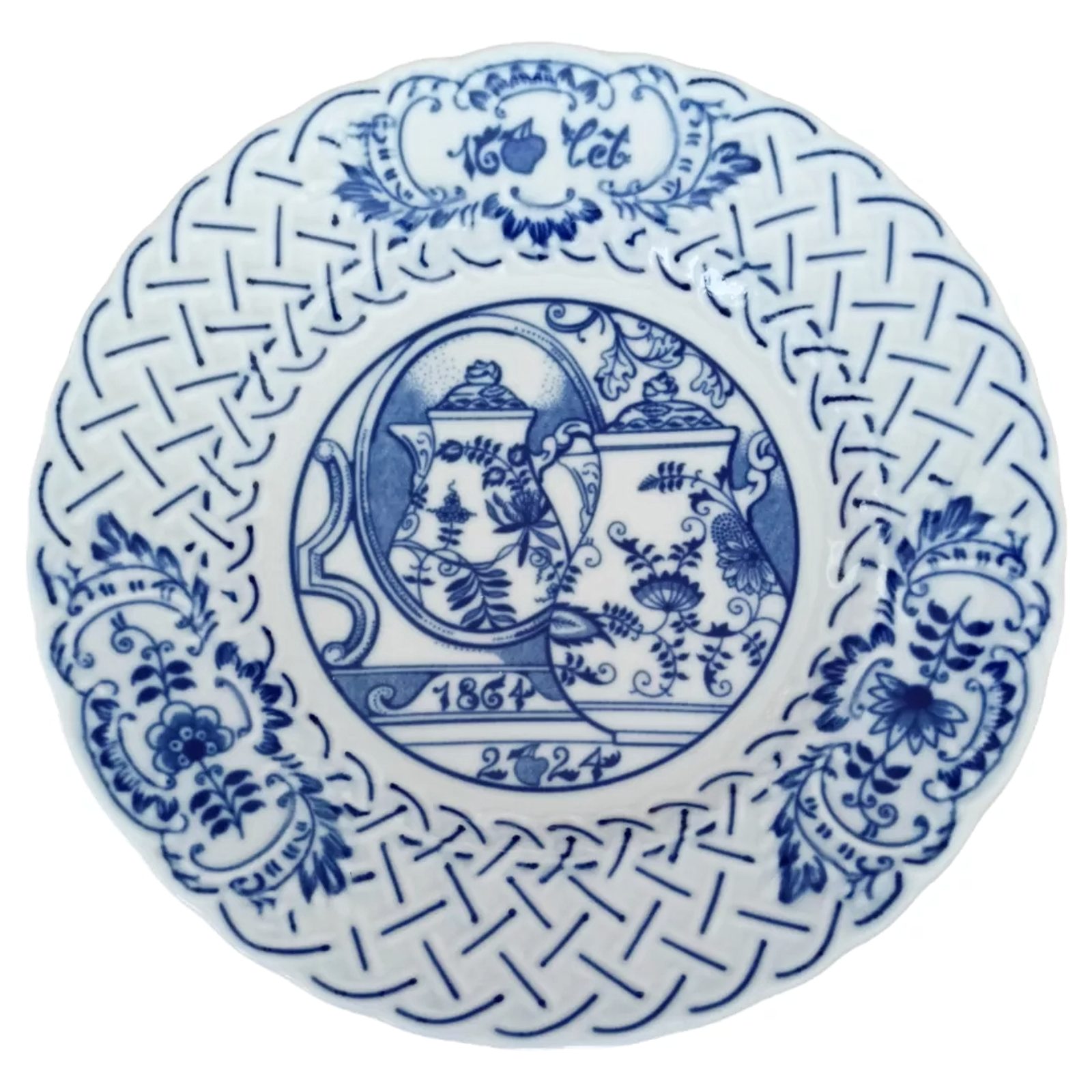 Annual plate, wall 18 cm, 160 years of Cesky porcelan (1864-2024 ...