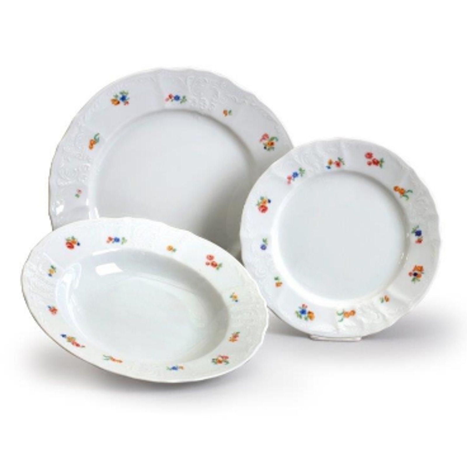 Plate set for 6 persons, Thun 1794 Carlsbad porcelain, BERNADOTTE ...