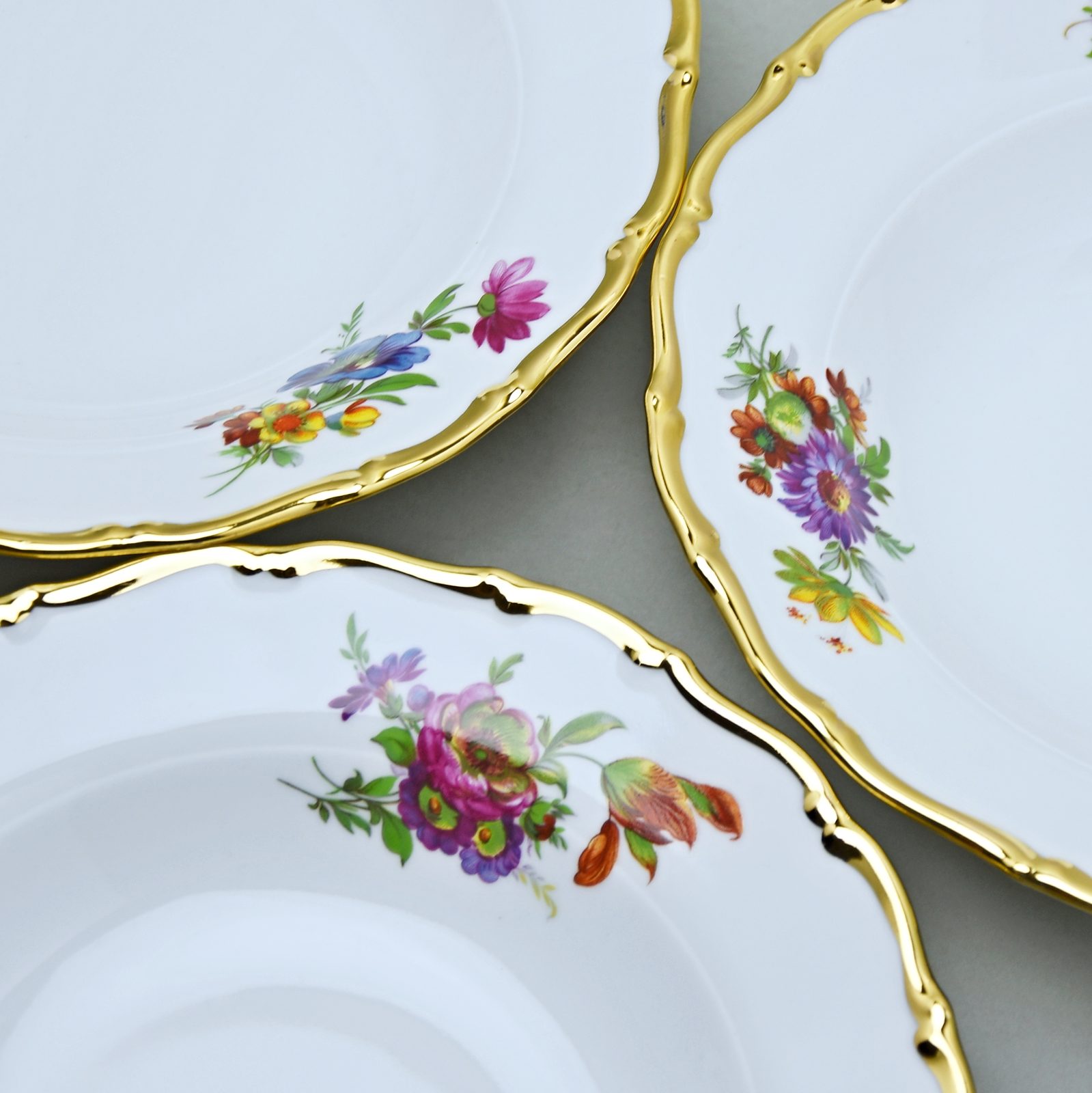 Plate deep 24 cm, Aristocrat, Queens Crown, Original Bohemia porcelain ...