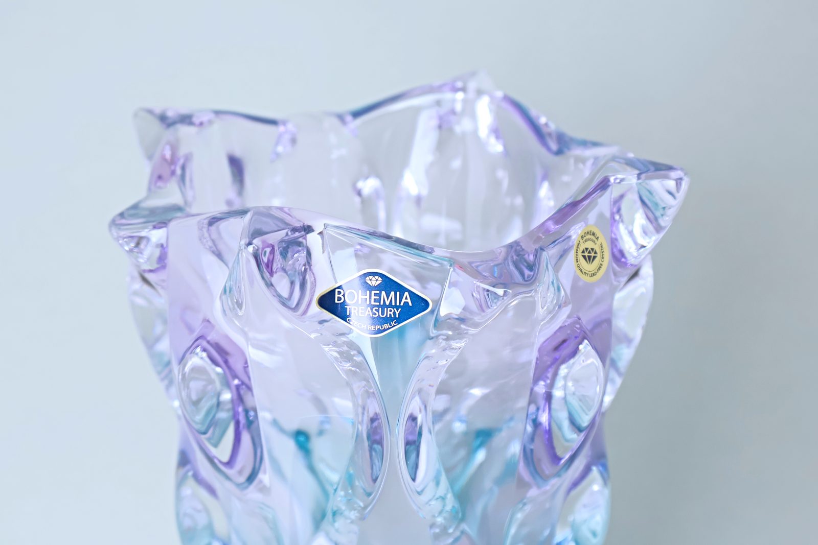 Vase SAMBA Gradient 40,5 cm on stand, Bohemia Treasury - Bohemia ...