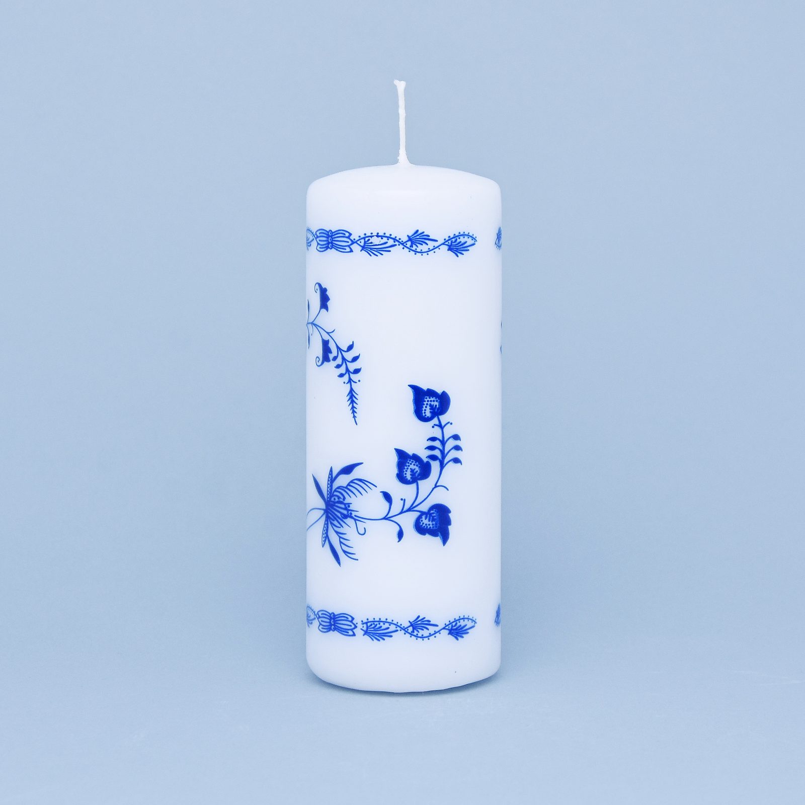Candle 16 x 6 cm with Blue onion, Original Blue Onion Pattern - Cibulák ...