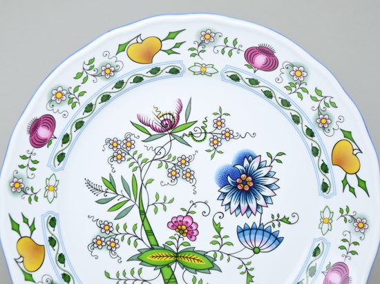 Dinner plate 26 cm, COLOURED ONION PATTERN - Cibulák (Blue Onion ...