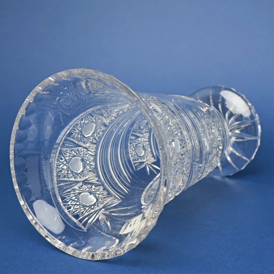 Crystal Hand Cut Vase (on a leg), Comet, 255 mm, Crystal BOHEMIA ...