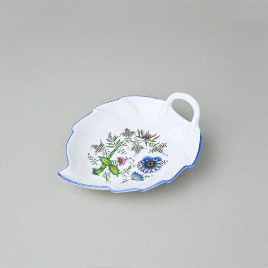 Leaf dish 15 cm, COLOURED ONION PATTERN - Cibulák (Blue Onion pattern ...