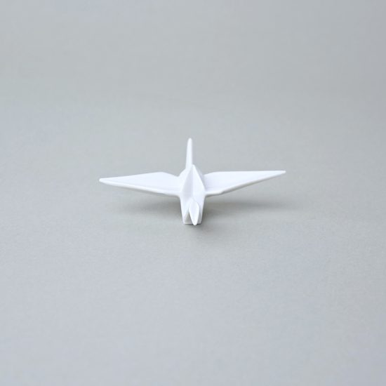 Origami - Jeřáb "z papíru" (závěsný) - porcelánová figurka pro štěstí 8 ...