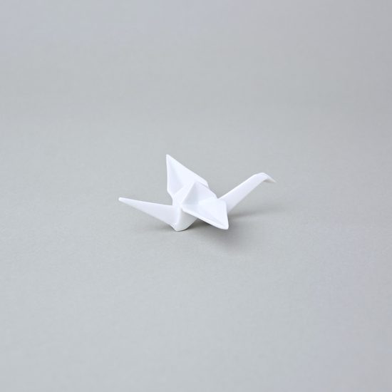 Origami - Jeřáb "z papíru" (závěsný) - porcelánová figurka pro štěstí 8 ...