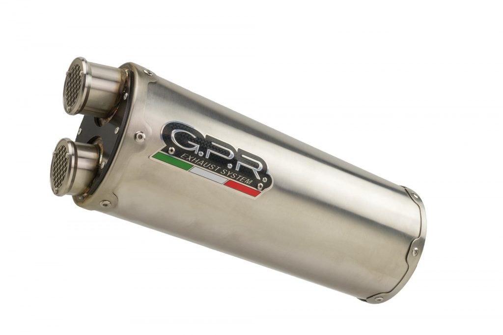 Slip-on exhaust GPR DUAL E5.H.264.DUAL.IO Matte Inox including ...
