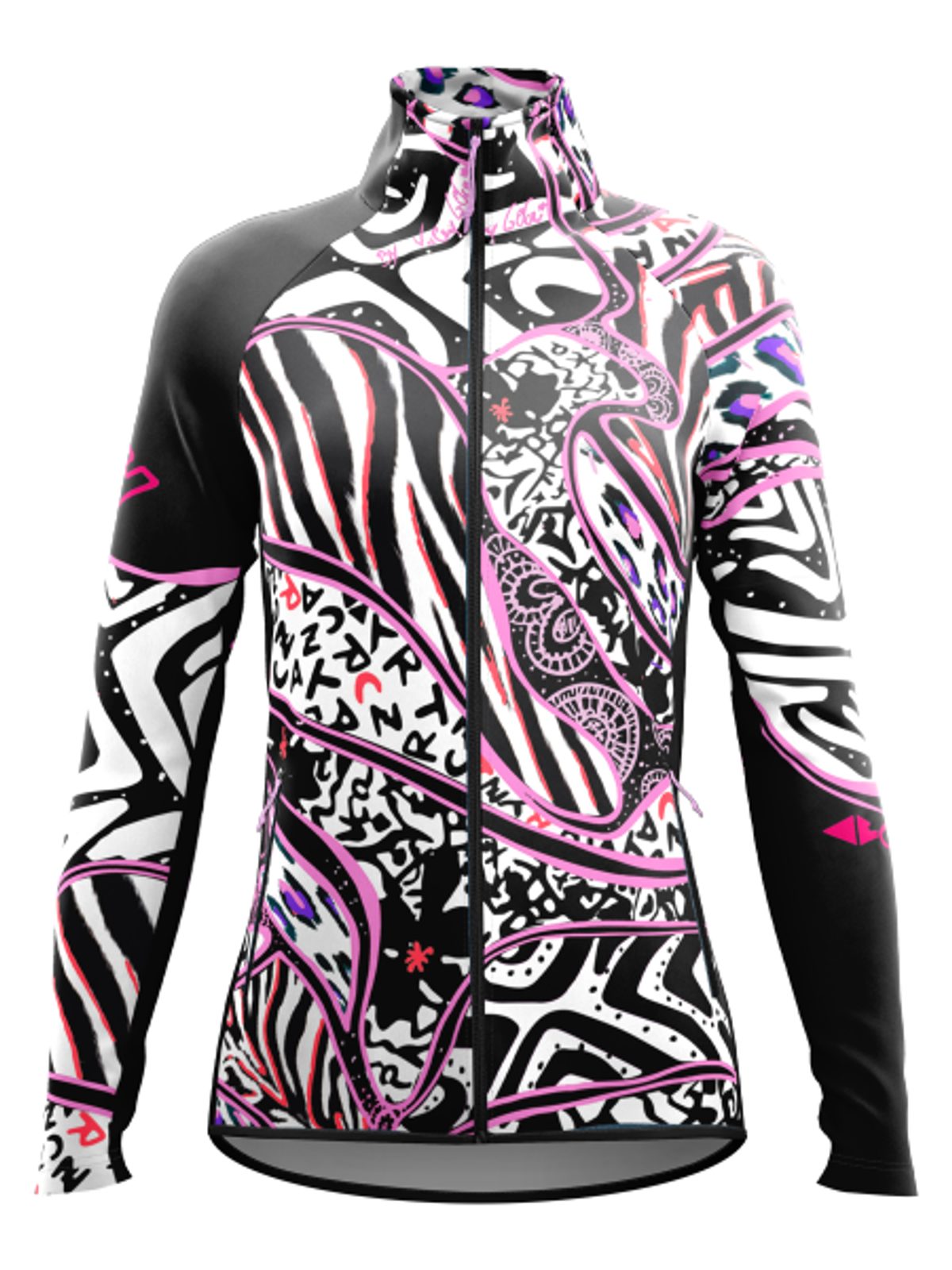 Dámská mikina Crazy Idea Wonder Magic zebra mix Namche - Outdoor