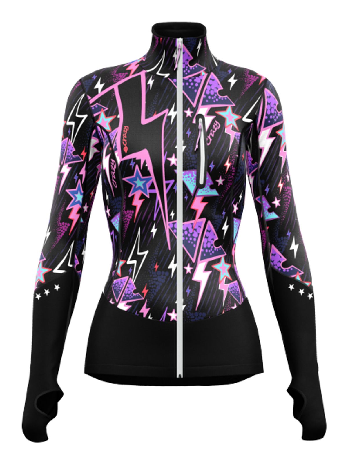 Namche - Outdoor Dámská bunda Crazy Idea Oxygen Printed tempest Crazy Idea Mikiny s dlouhým ...