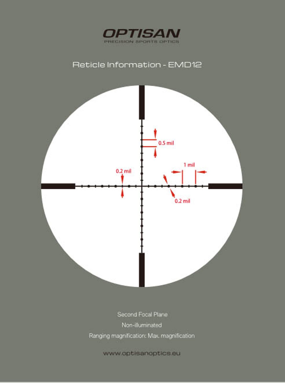 vzduchovky.cz - Puškohled Optisan HX 4-12X40AO SFP MOA EMD12 - Optisan ...