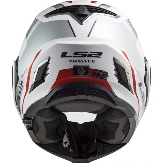 LS2 Helmets LS2 FF900 VALIANT II HUB GLOSS WHITE SILVER - LS2 Helmets ...
