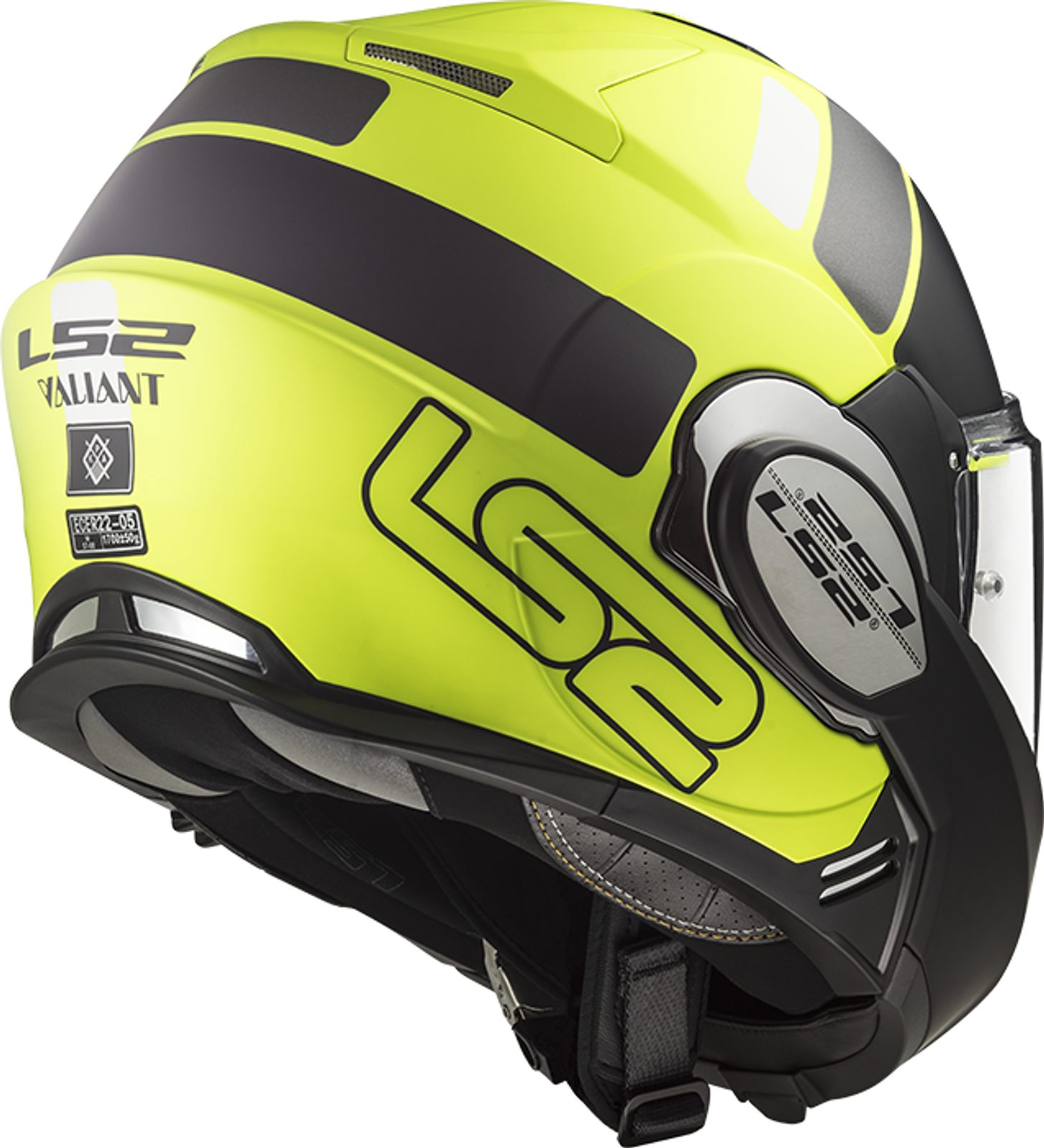 LS2 Helmets LS2 FF399 VALIANT PROX MATT H-V YELLOW BLACK - LS2 Helmets ...