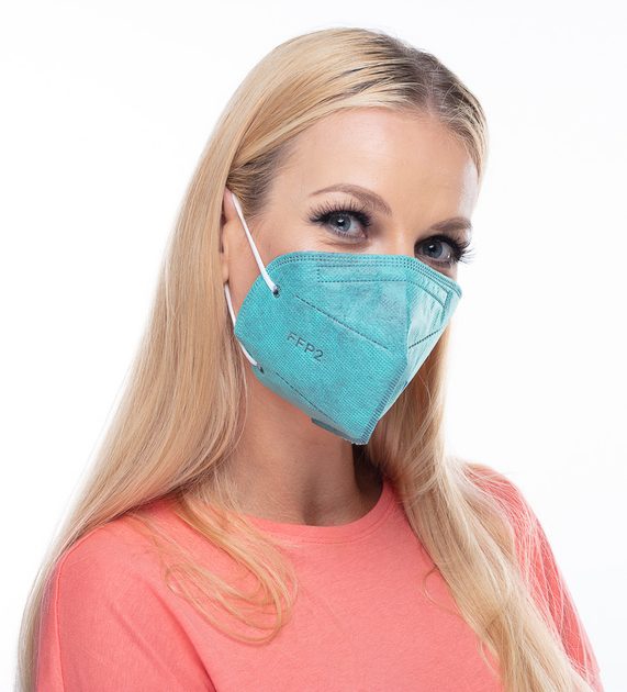 GOOD MASK Slovensko - Respirátor FFP2 GOOD MASK GM2 tyrkysový (10 ks ...