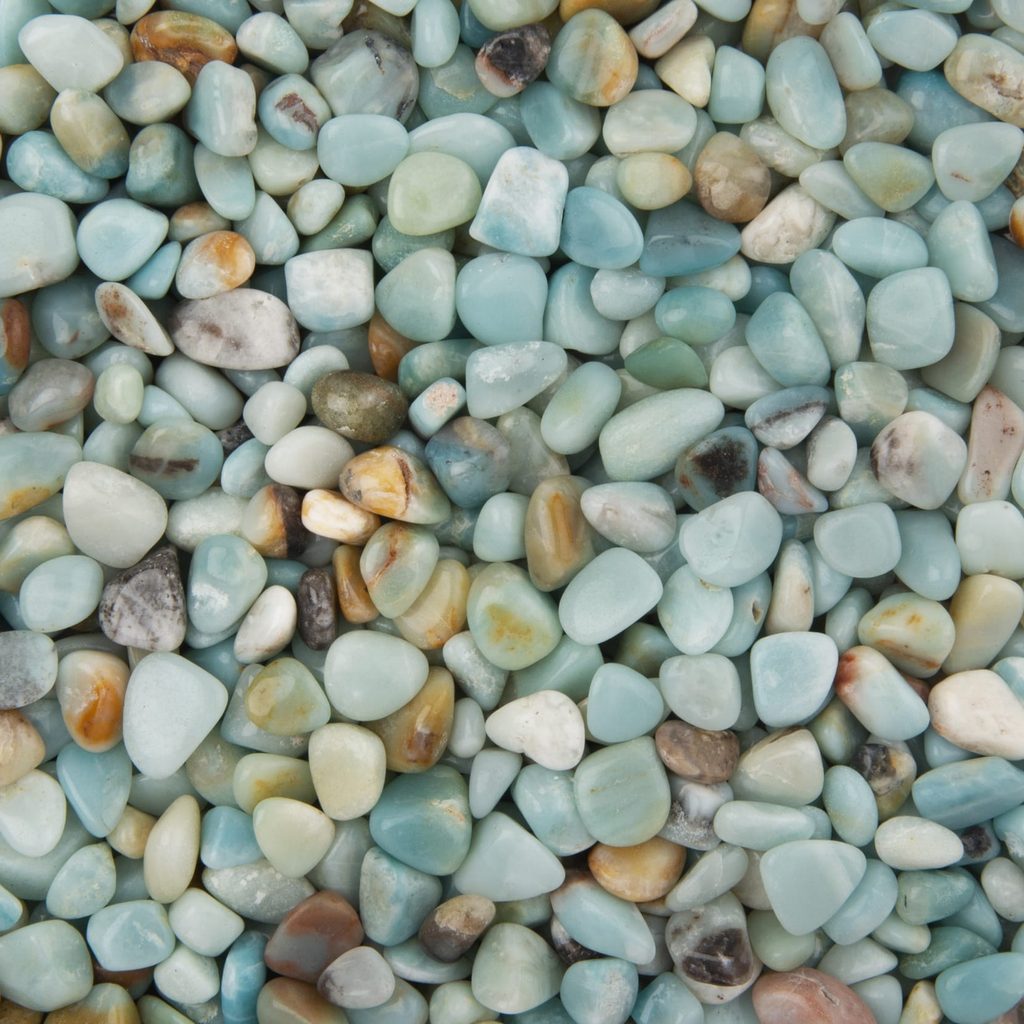 Tumbled mineral amazonite 8-12mm 100g | Manumi.eu