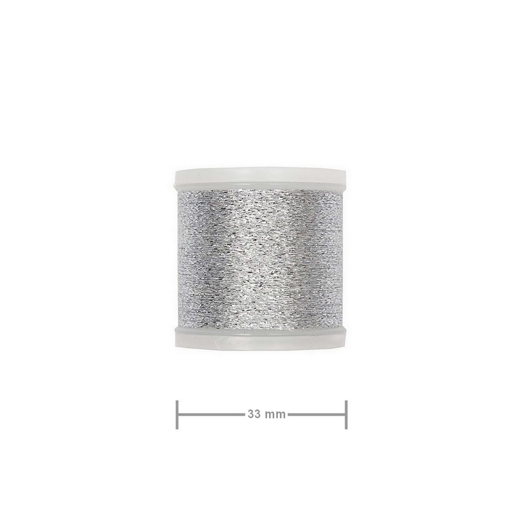 Metallic embroidery thread in the colour of silver | Manumi.eu