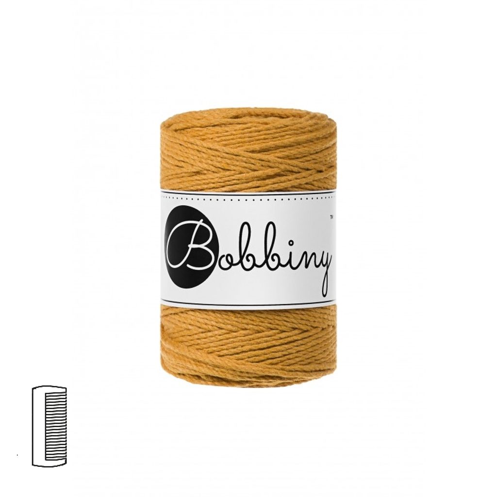 Bobbiny Macramé cord Baby 3PLY 1.5mm Mustard | Manumi.eu