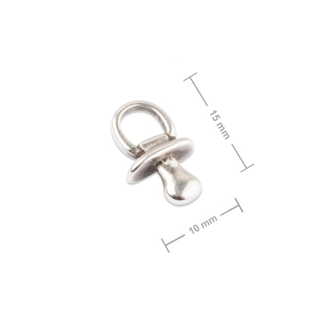 Manumi pendant dummy 15x10mm silver-plated | Manumi.eu