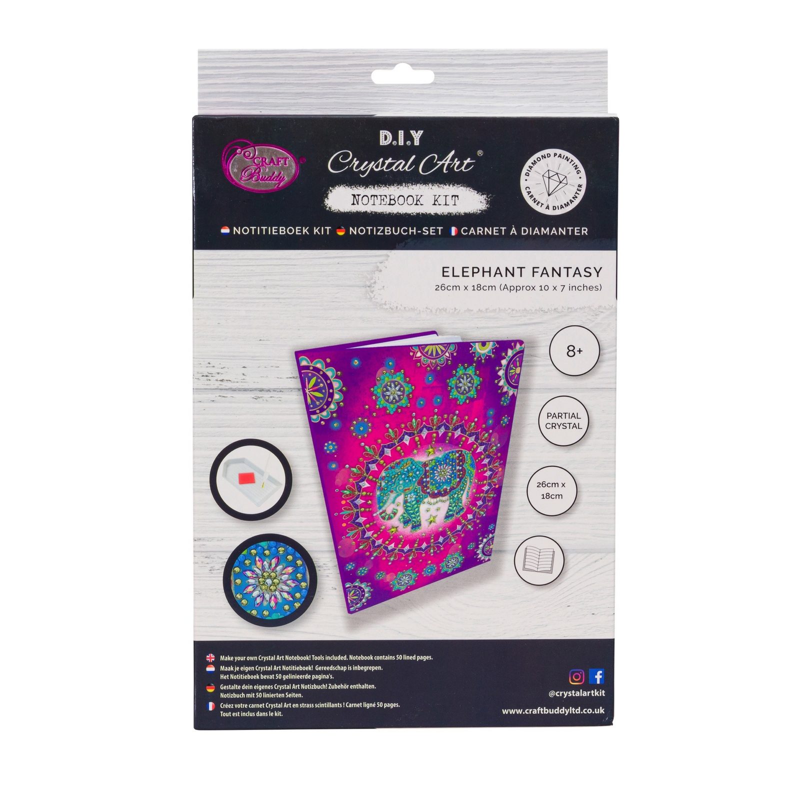 Diamantové malování blok Sloni | MANUMI