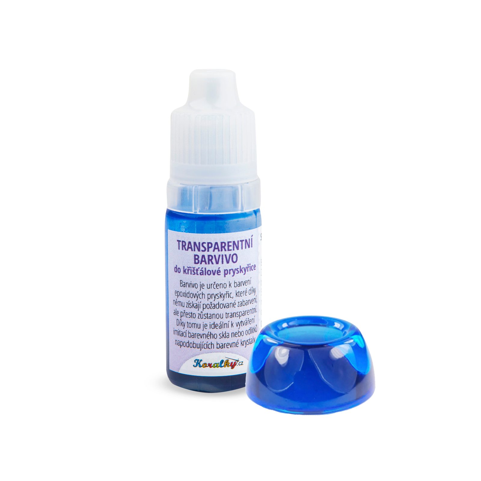 Transparent dye for crystal resin blue 2ml | Manumi.eu