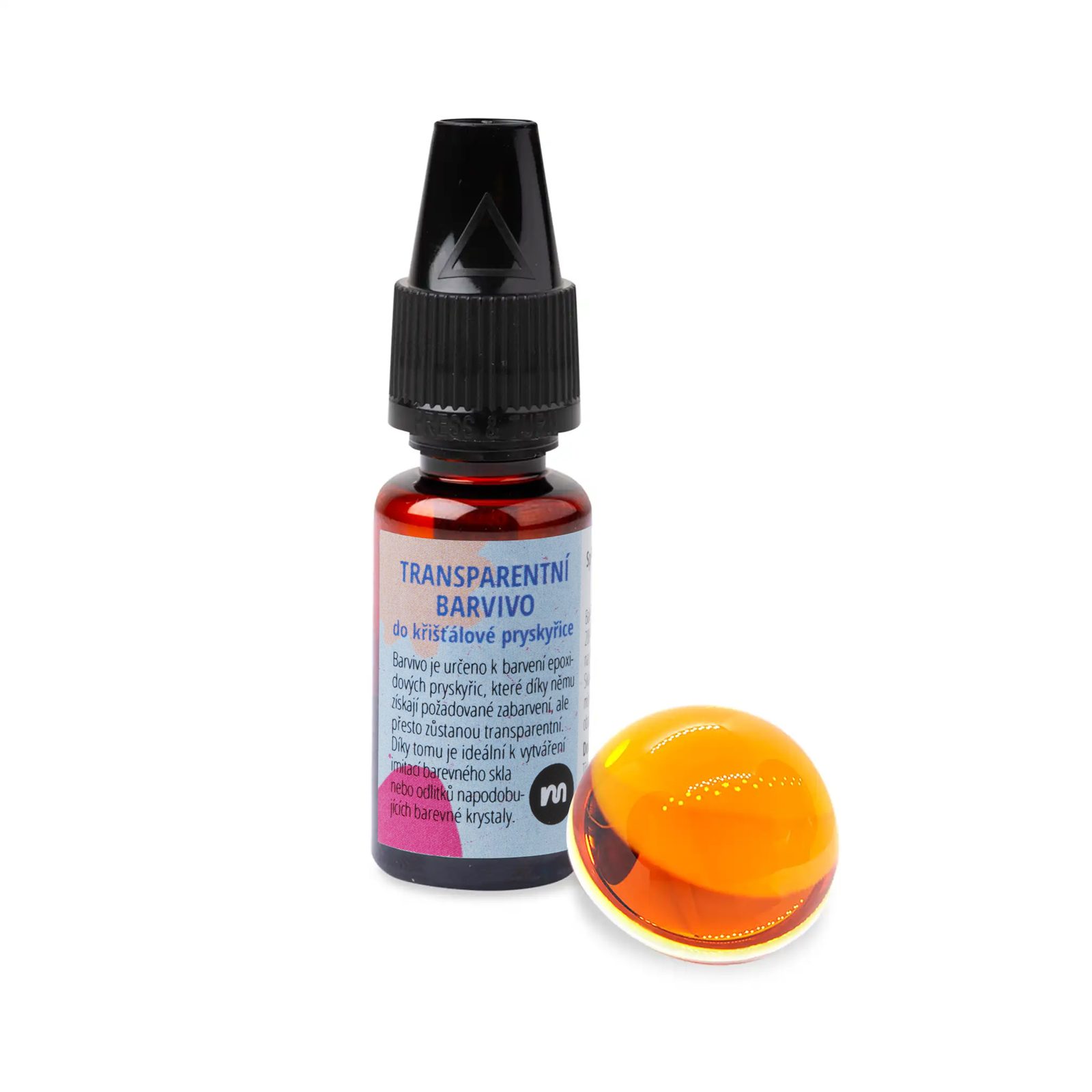 Transparent NANO dye for crystal resin dark yellow 5ml | Manumi.eu