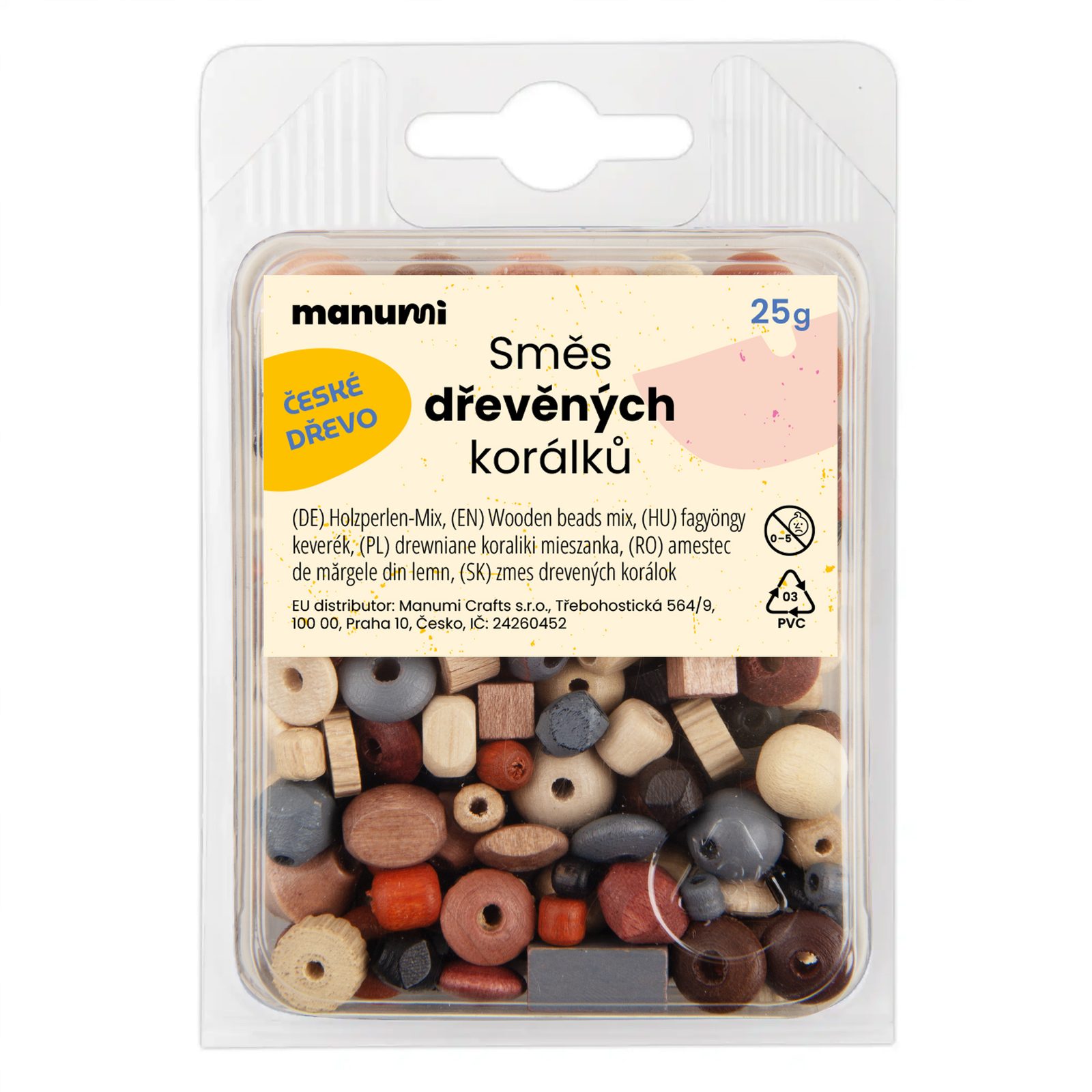 Manumi mix of Czech wooden shapes natural | Manumi.eu