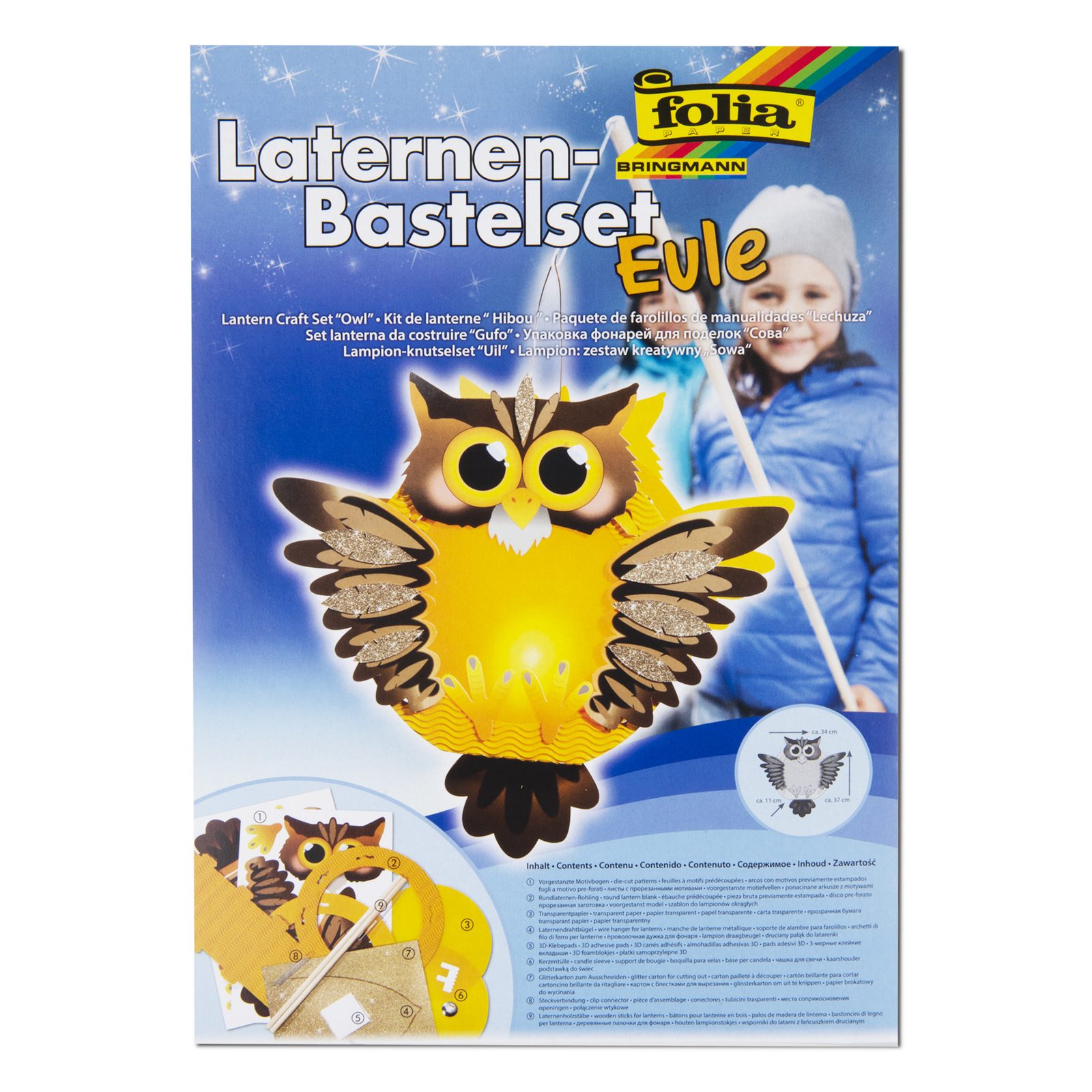 Lantern making kit Owl | Manumi.eu